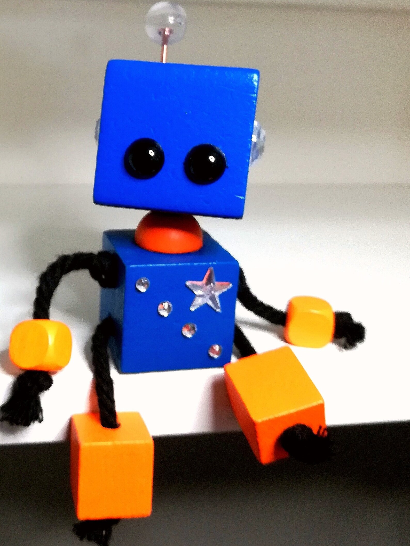 Wooden Robots, Buddies, Block Bots, Decoration, Figurines, Small Cute ...