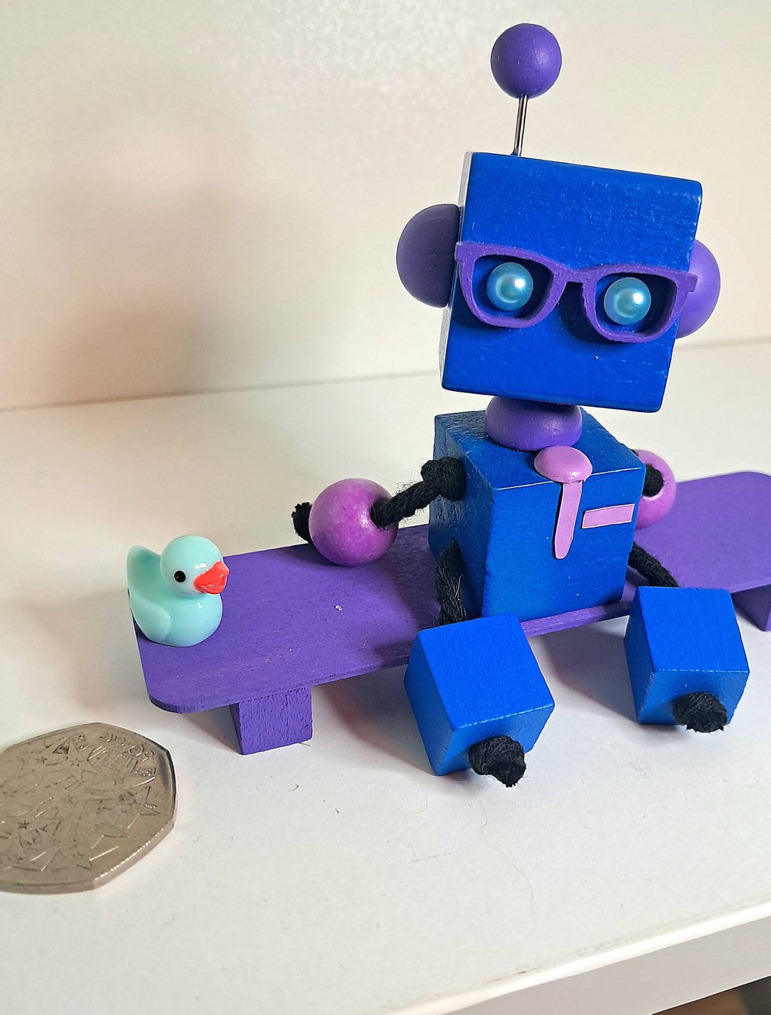 Wooden Robots, Robots, Block Bots, Figurines, Small Geeky Nerdy Cute ...