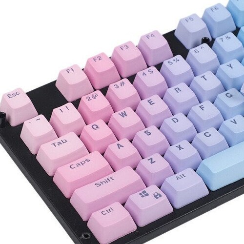 Gradient Pastel Keycap Set OEM Profile Shine-through PBT - Etsy