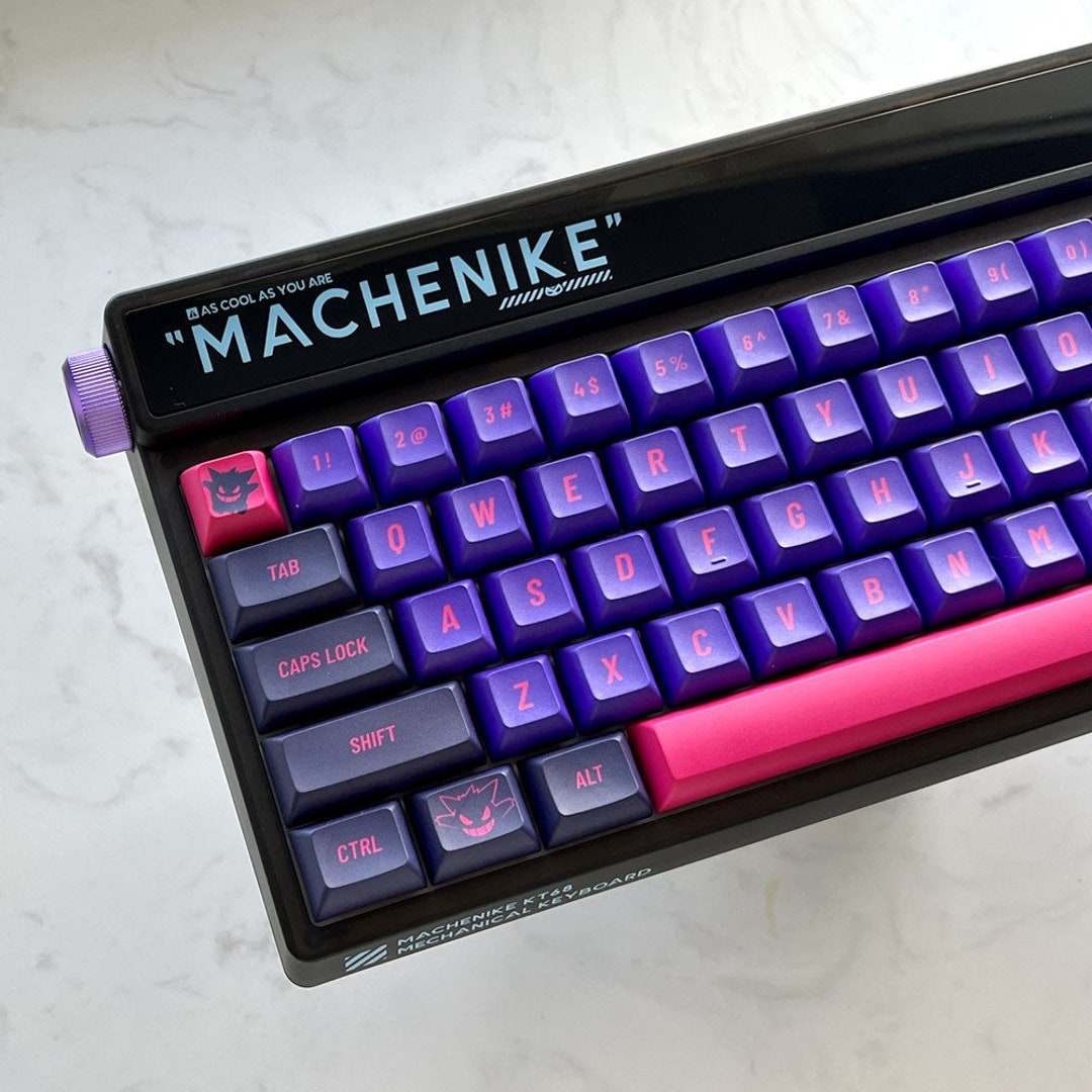 Ghost Type Gengar Pokemon Keycap Set 140 MX Switch KCA Profile PBT ...