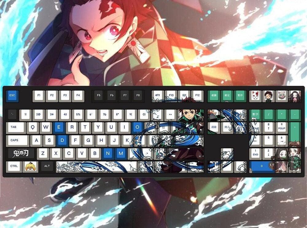 Anime Water Master Demon Keycap Set Mechanical Keyboard 108 - Etsy Canada