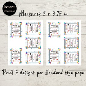 Printable Staff Candy Survival Kit Digital Download Gift Tag Teacher ...