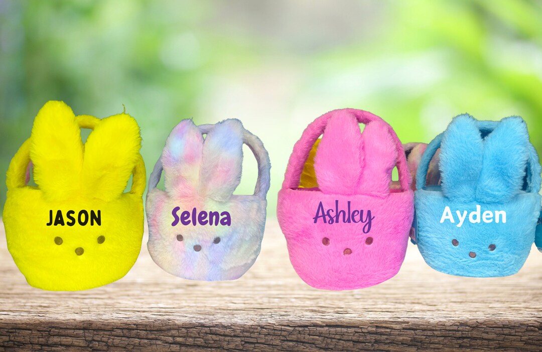 Personalized Easter Basket Basket With Name Personalized Peeps Basket ...