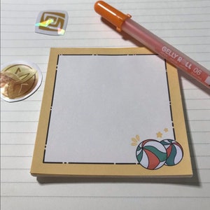Cute Volleyball Inspired Memo Pads || Multiple Teams - Etsy