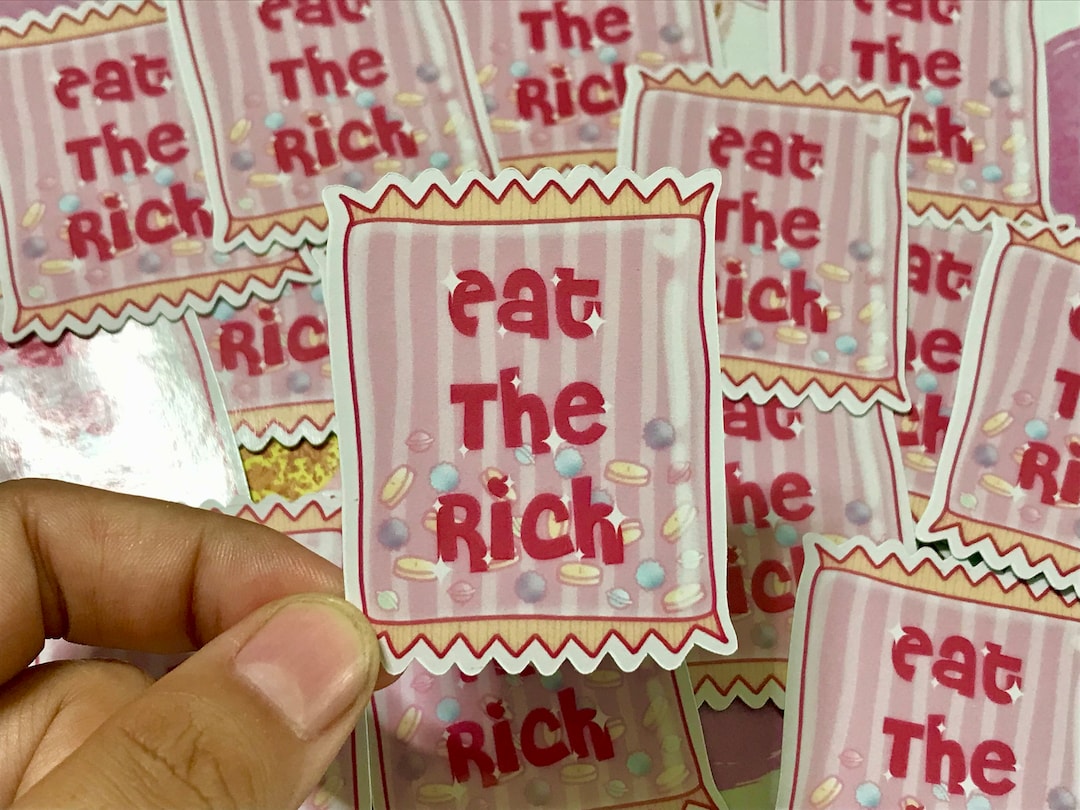 Cute & Aesthetic eat the Rich Sticker - Etsy