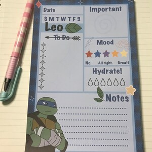 TMNT Inspired Daily Planner - Etsy