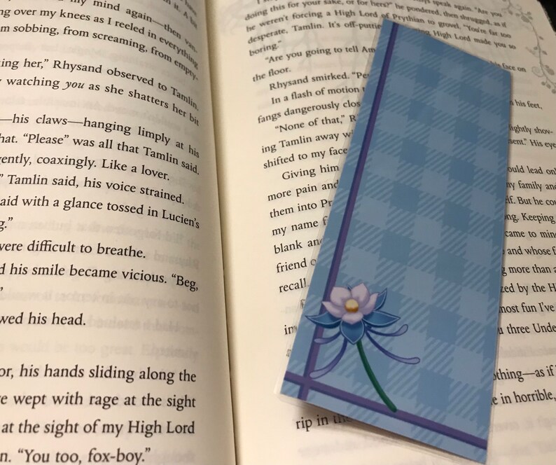 Genshin Flower Inspired Bookmarks Aesthetic Laminated & Glossy - Etsy