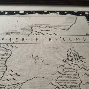 Hand Drawn Map of ACOTAR World, Court of Thorns and Roses Series ...