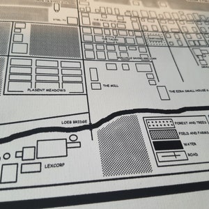 Smallville Fan Art Map: Clark Kent's Hometown Illustrated Poster ...