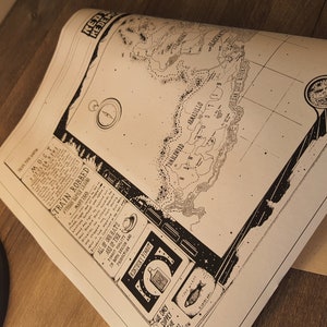 Hand Drawn Red Dead Redemption Map - Etsy UK
