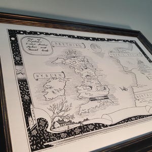 Hand Drawn Map of ACOTAR World, Court of Thorns and Roses Series ...