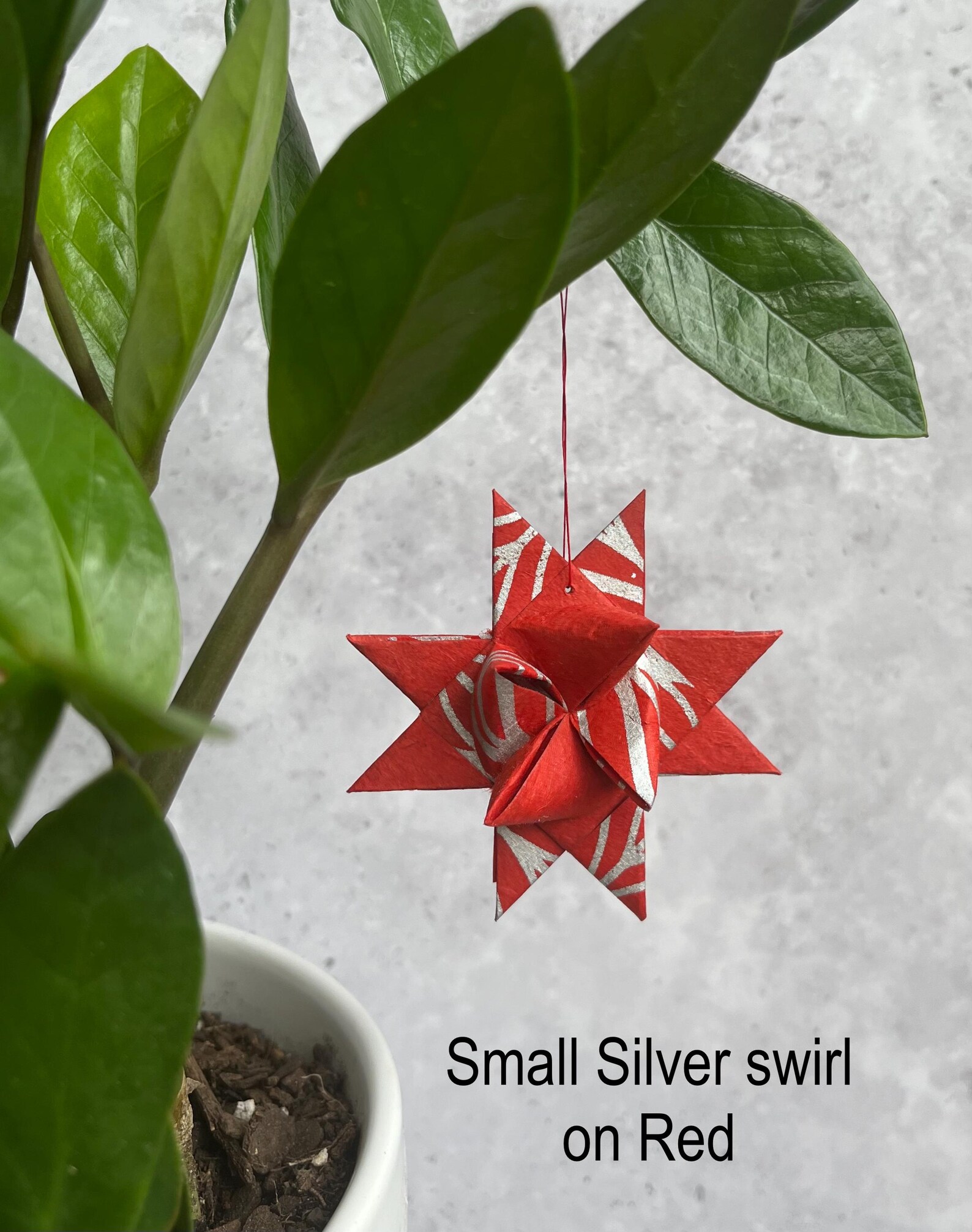 Small Christmas Tree Stars, Paper Star Ornament, Handmade Ornament ...