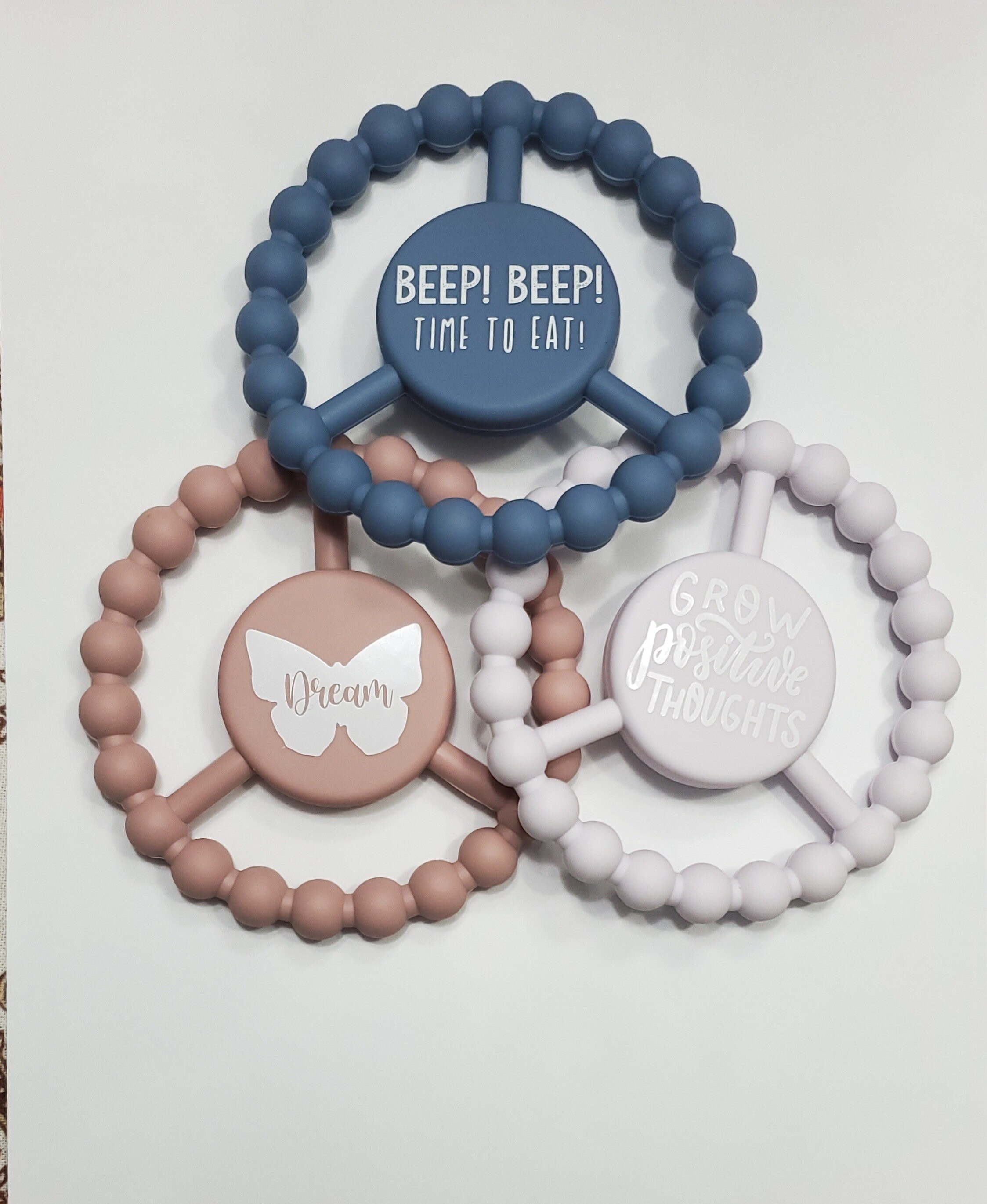 Silicone Baby Teether, Organic Baby Teething Ring, Teether for Mouth ...