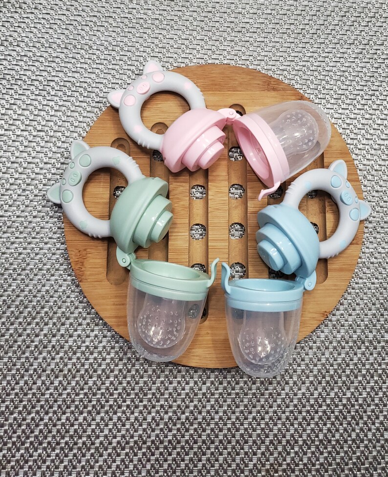 Baby Pacifier Feeder Baby Fruit Feeder With Lid Baby Food - Etsy