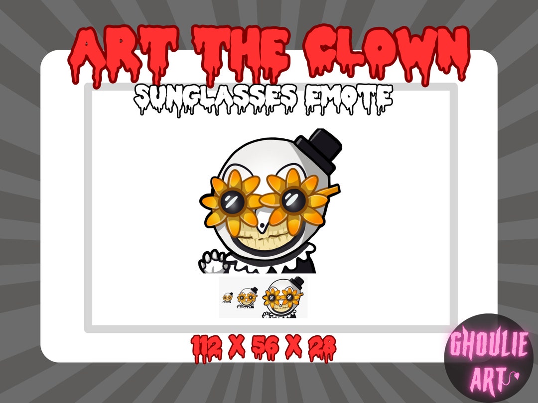 Art the Clown - Sunglasses Emote | Twitch & Discord - Etsy