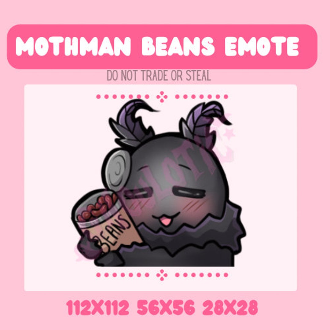 Mothman BEANS Emote | for Twitch & Discord - Etsy