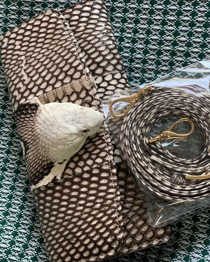 Gray Exotic Genuine Python Wallet Snake Skin Wallet Genuine Python ...