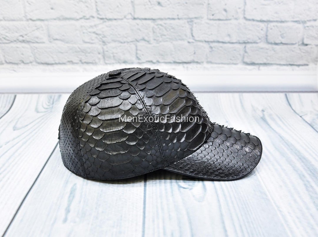 Black Exotic Genuine Python Caps Python Hats - Etsy Black Exotic Genuine Python Caps Python Hats - Etsy