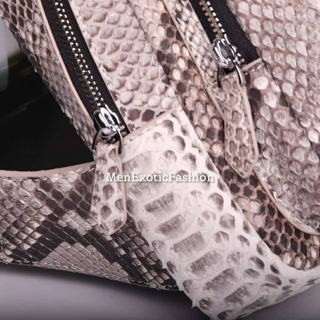 White Original Indonesian Handmade Python Bagpython - Etsy