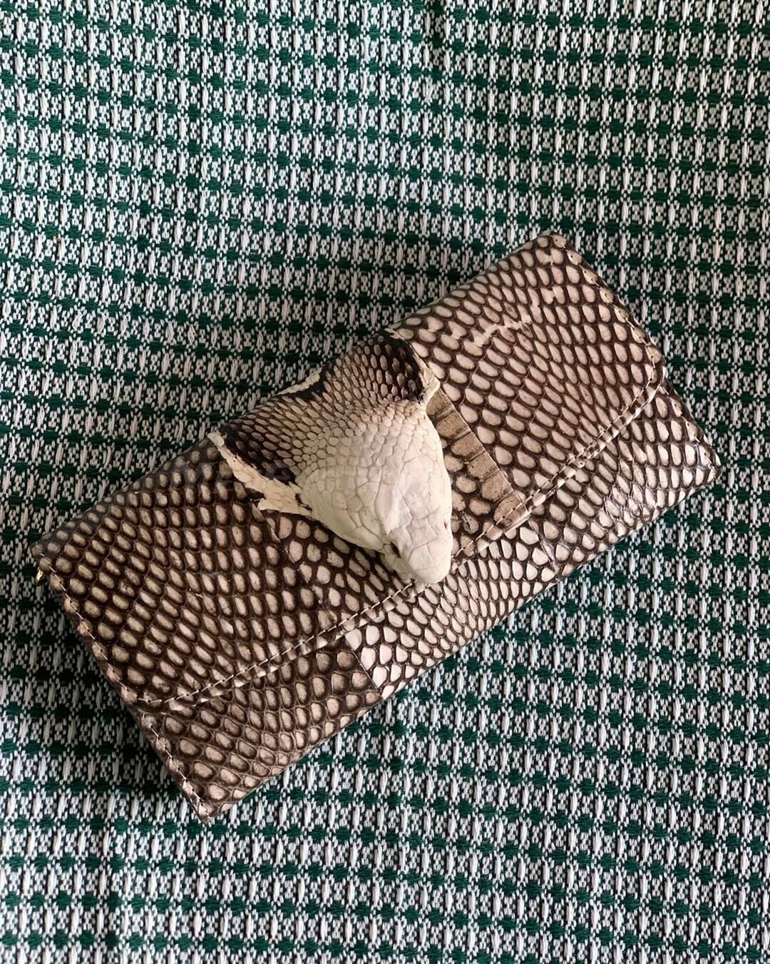 Gray Exotic Genuine Python Wallet Snake Skin Wallet Genuine Python ...