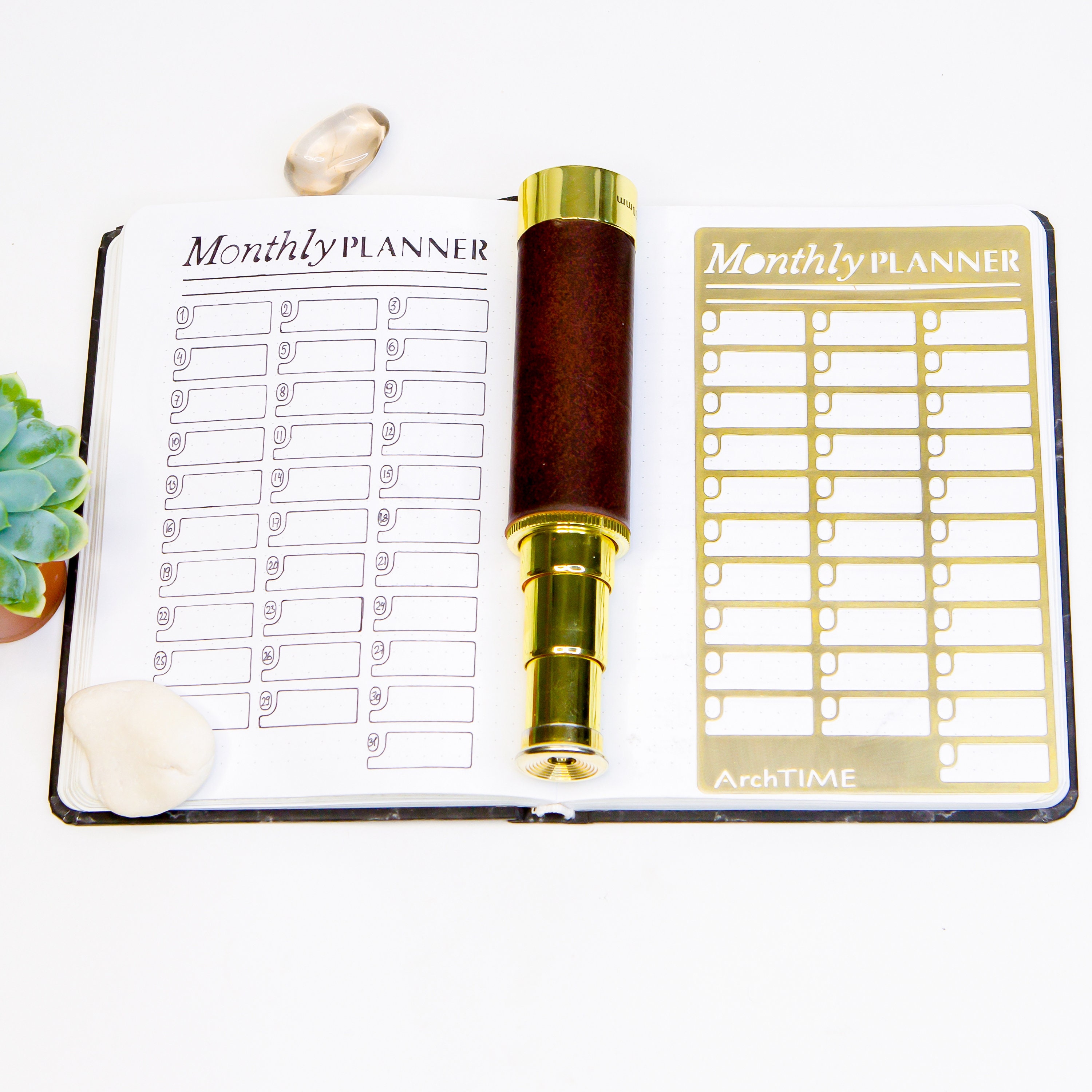 Planner Stencil Bullet Journal Stencil Monthly Planner - Etsy