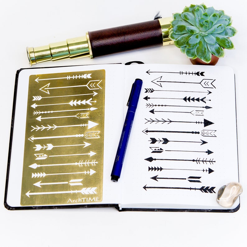Plantilla Bullet Journal, Plantilla Planificador, Plantilla Flecha ...
