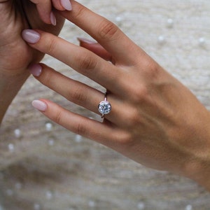 Round Cut Bezel Set CZ Solitaire Ring | Stacking Promise Ring | Forever ...