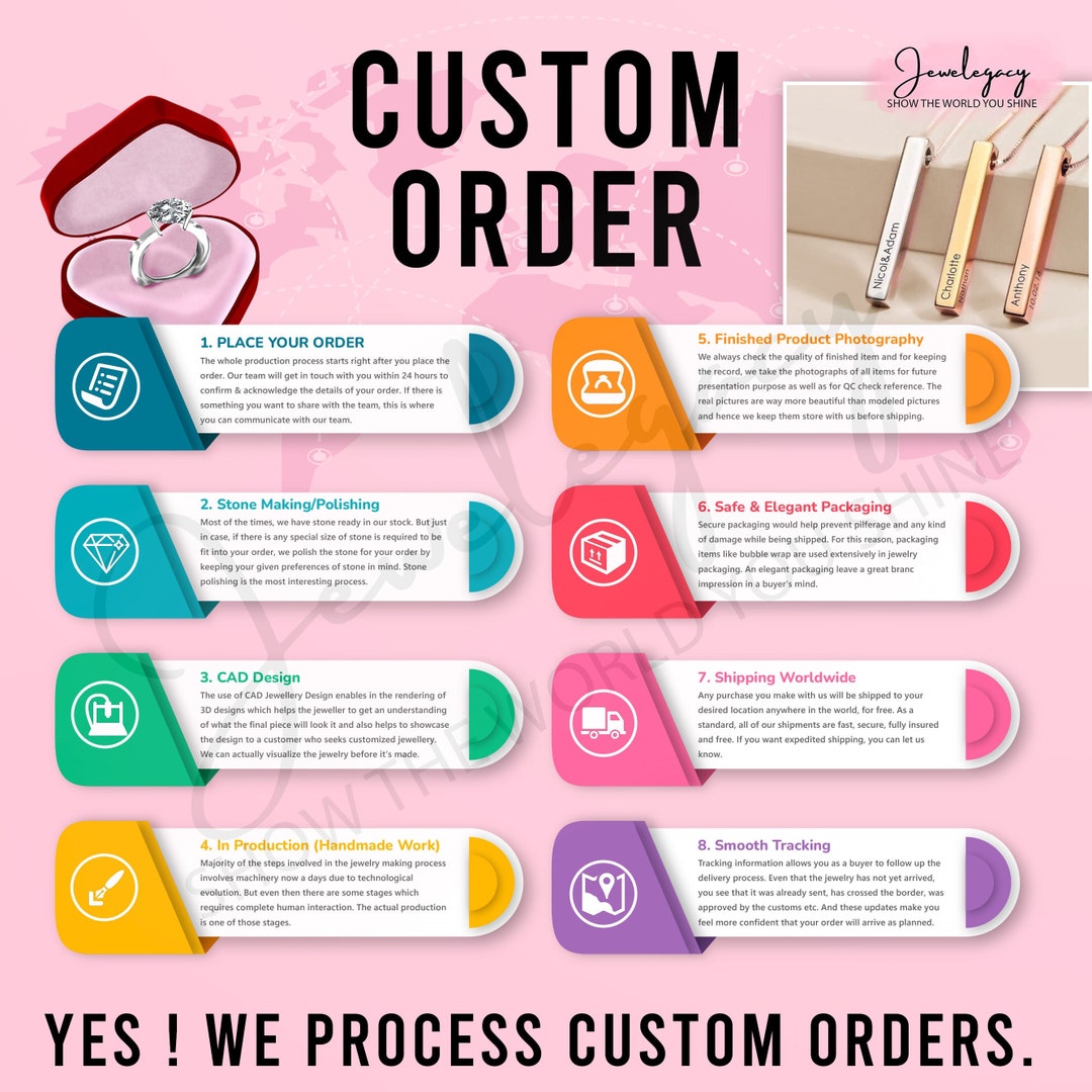 Custom Jewelry Order | Dream Jewelry Making Service | Personalized ...