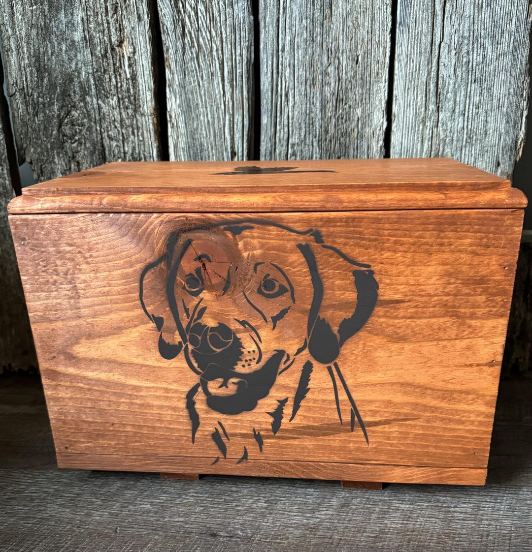 New Wood Box- Dog - Etsy