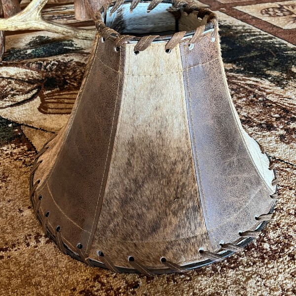 Cowhide Lamp Shade - Etsy