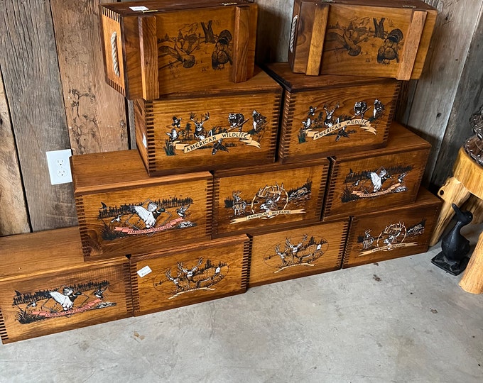 Hunting Sportsman Ammo Wood Box - Etsy