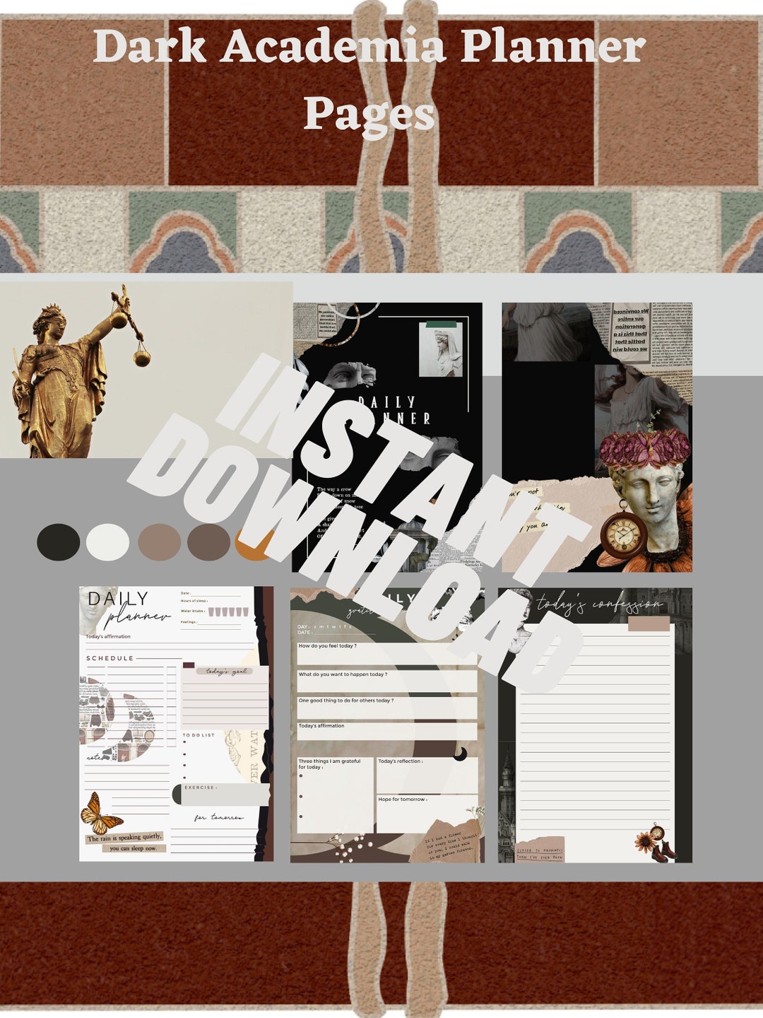 Dark Academia Planner, Digital Planner, Goodnotes Planner, iPad Planner ...