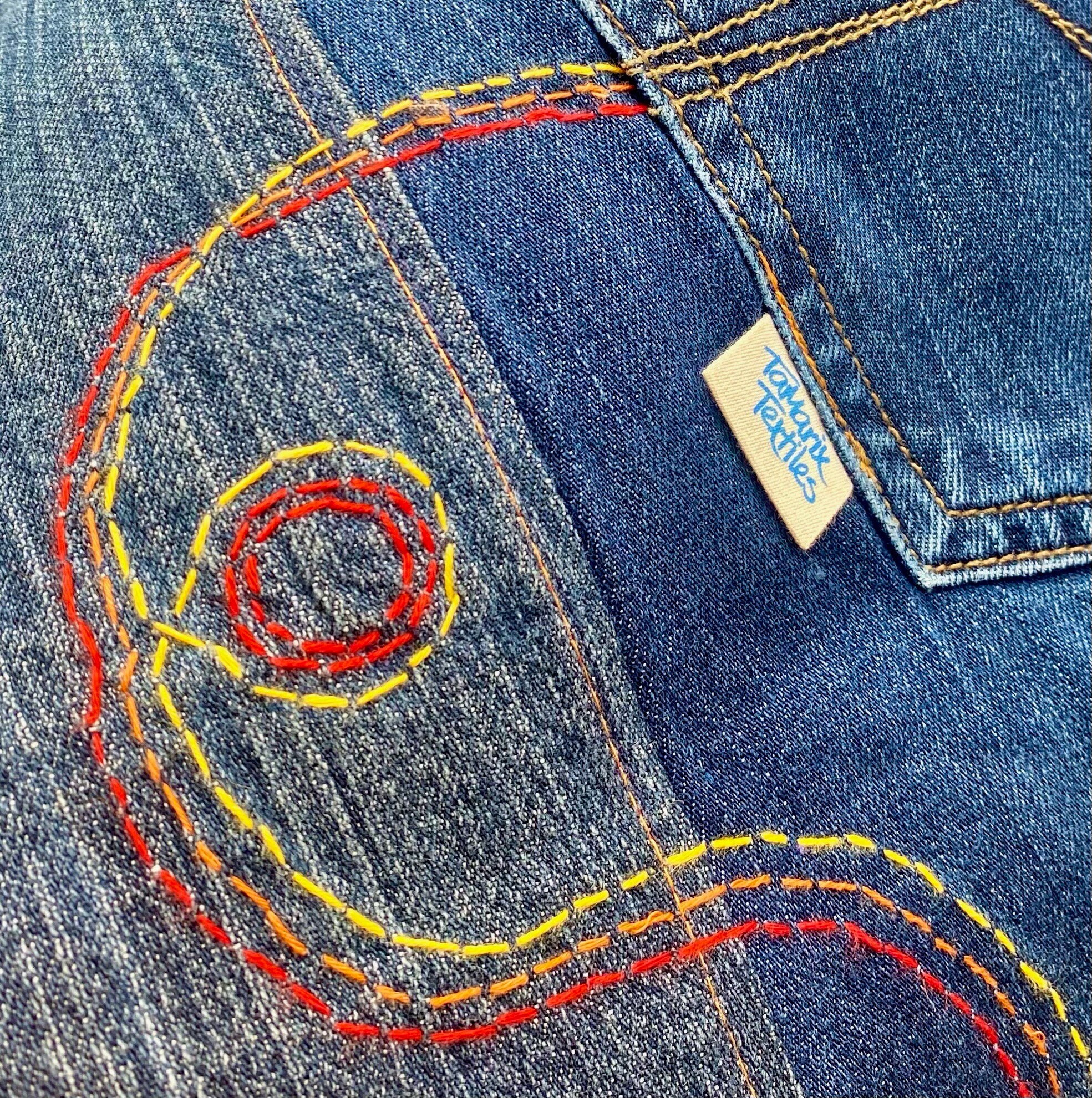 Unique Rucksack. Sashiko Inspired Hand Stitching. Handmade From Up ...