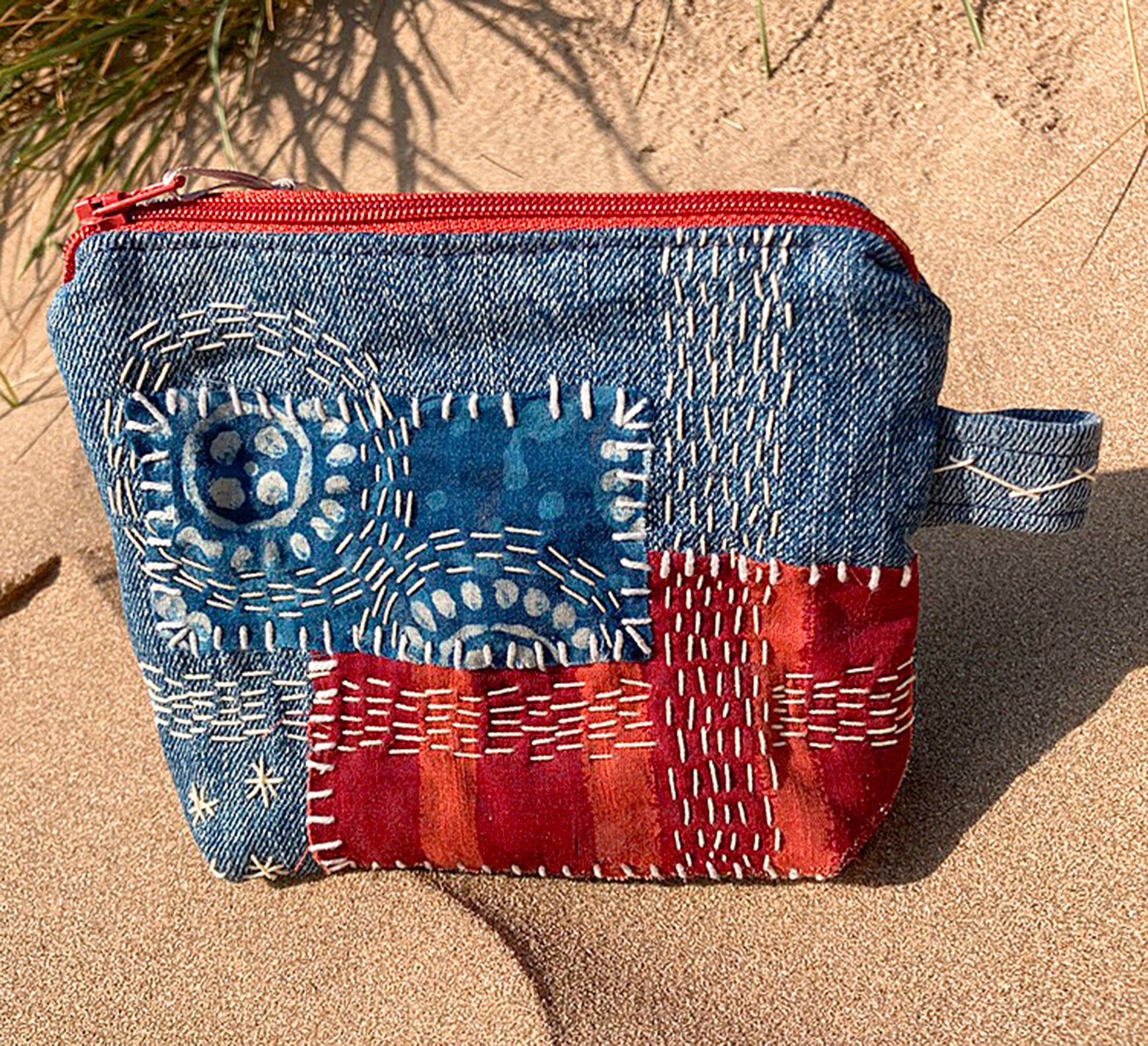 Purse. Bag. Clutch. Handmade Sashiko Boro Patchwork Japanese Style ...