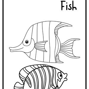 Sea & Ocean Animals Thematic Joyful Coloring Pages for 3,4,5,6,7 Year ...