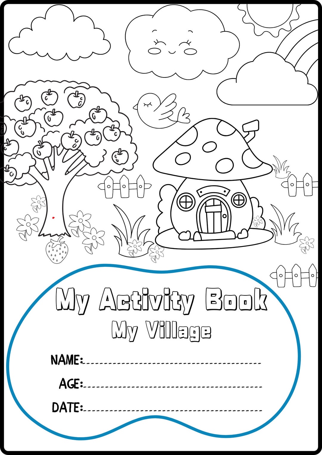 Coloring Book for 3-4-5 Years Old Kids | Interactive Coloring Activity ...