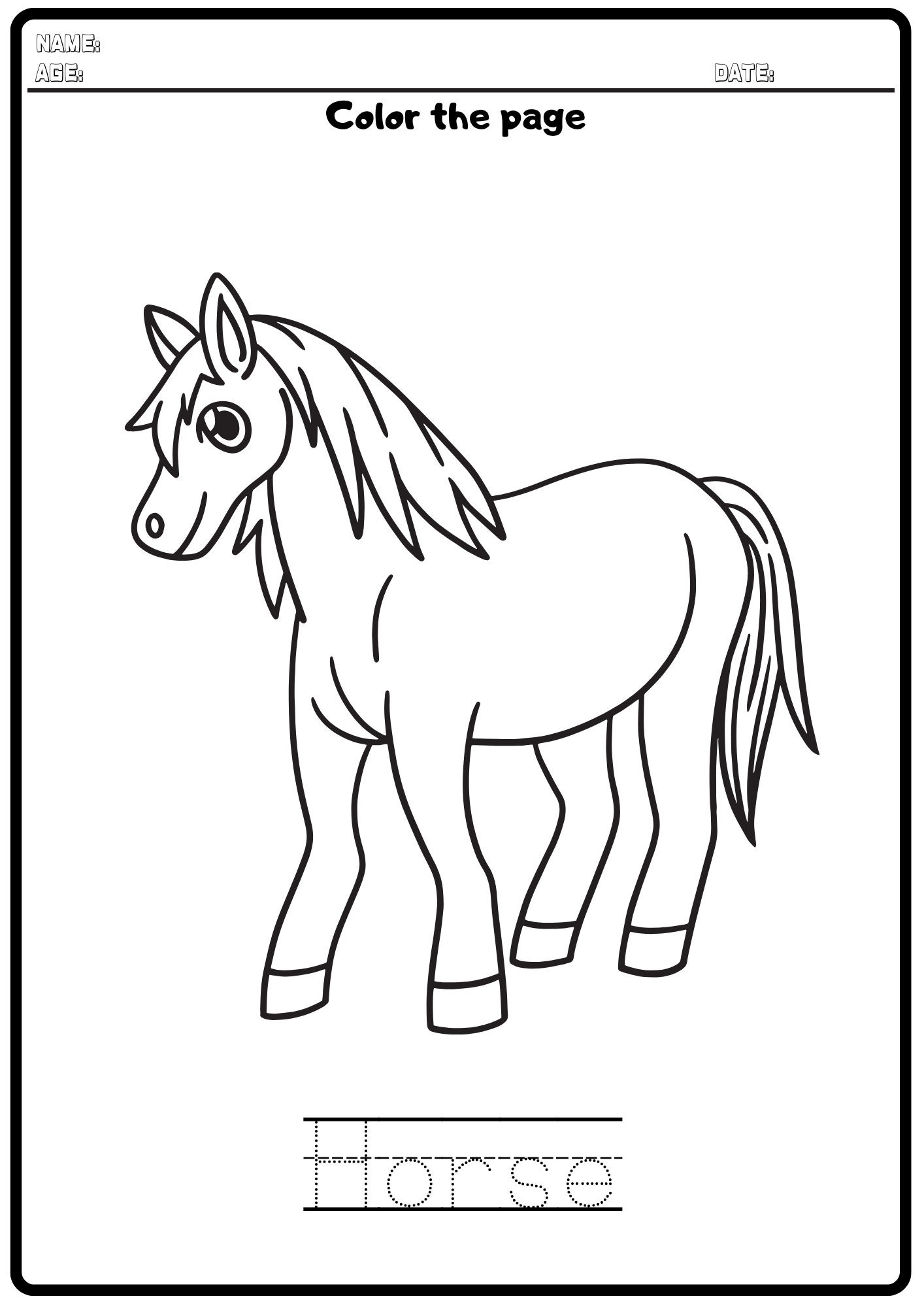 Engaging Joyful Farm Animals Coloring Pages Colorful Farm Animal ...