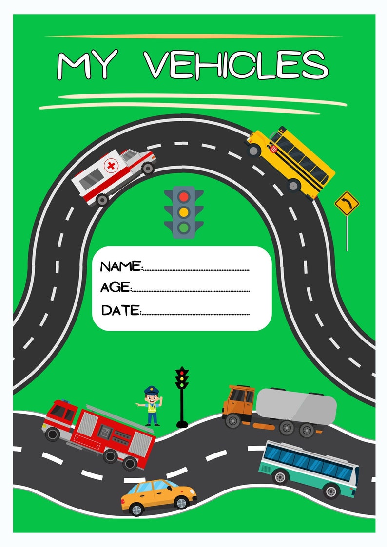 Exploring the Vehicles Coloring Book for Kids 38 Coloring Sheets cars ...