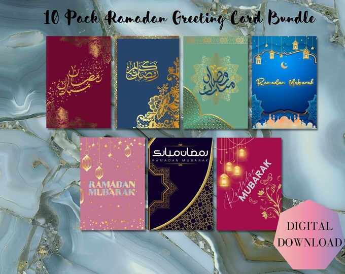 Ramadan Mubarak Cards/ramadan Kids Postcard/ramadan Nursery Decorations ...
