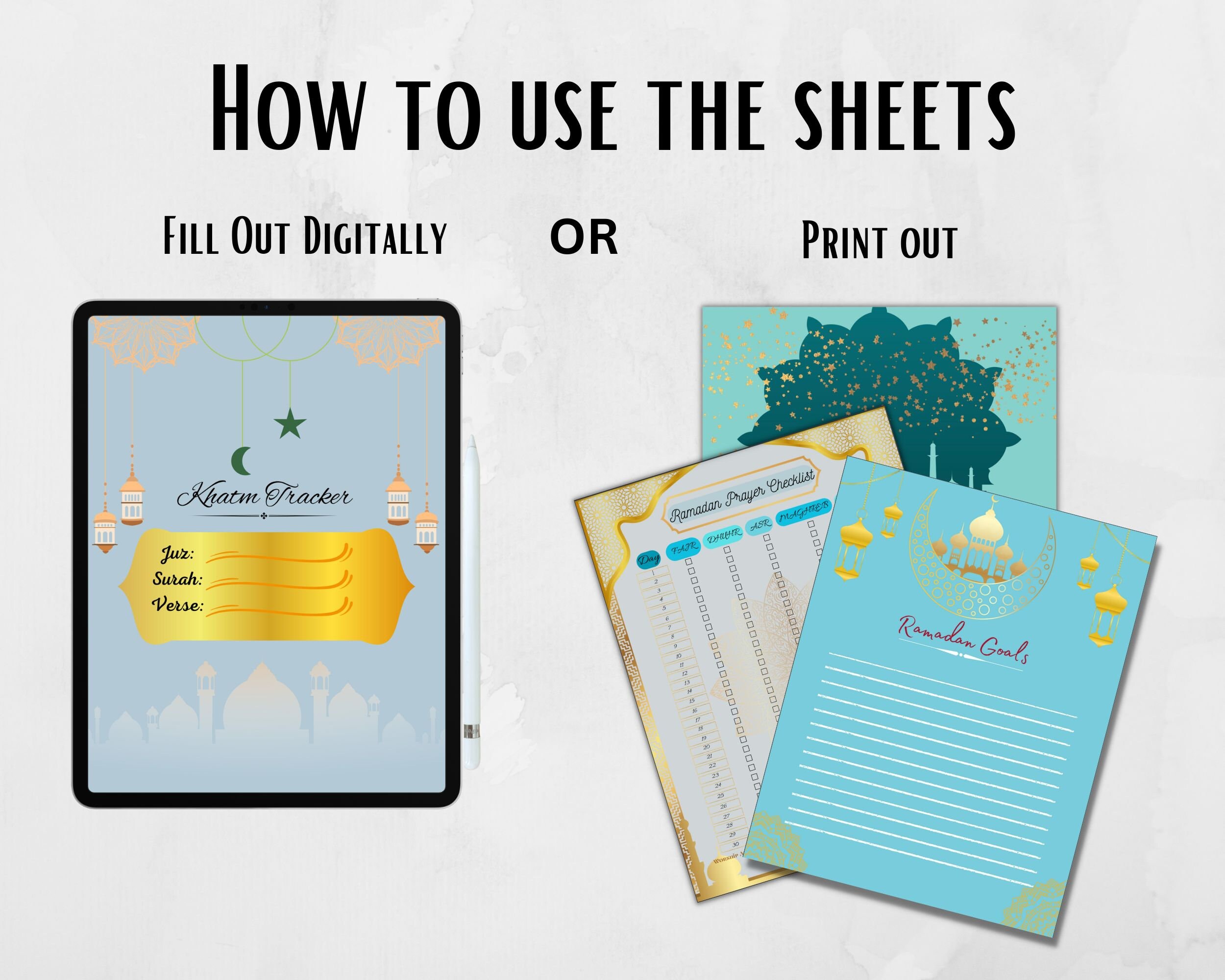 Ramadan Bundle, Ramadan Printable Planner, Daily Ibadah Planner ...