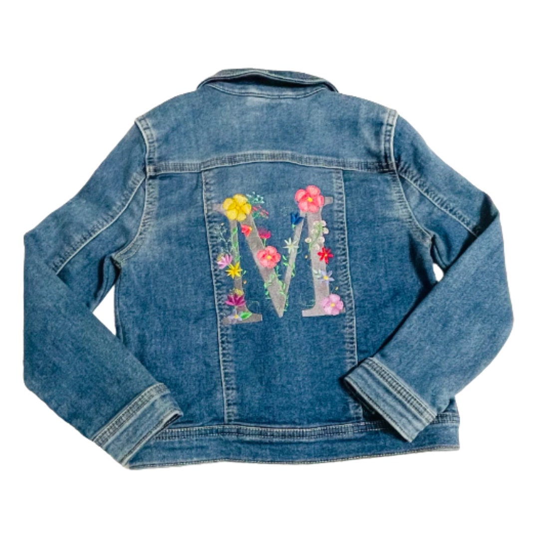 Personalized Denim Jacket for Kids Monogram Denim Jacket - Etsy