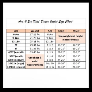 Personalized Denim Jacket for Kids, Monogram Denim Jacket, Floral ...