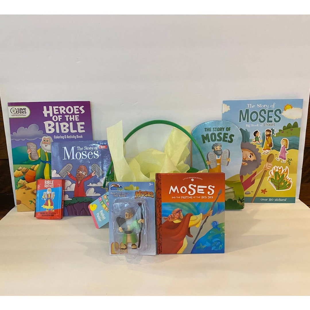 Religious Easter Basket, Christian Gift Set for Kids, Story Books ...