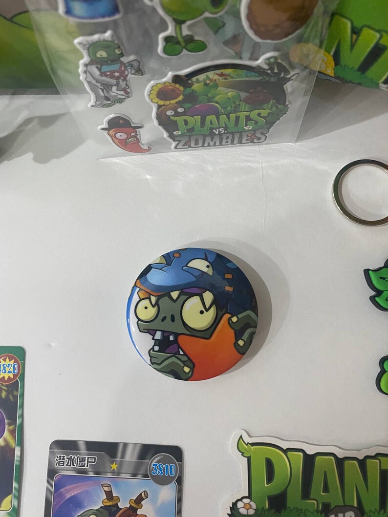 PVZ Plants Vs Zombies Figures Trading Cards Stickers Easter - Etsy