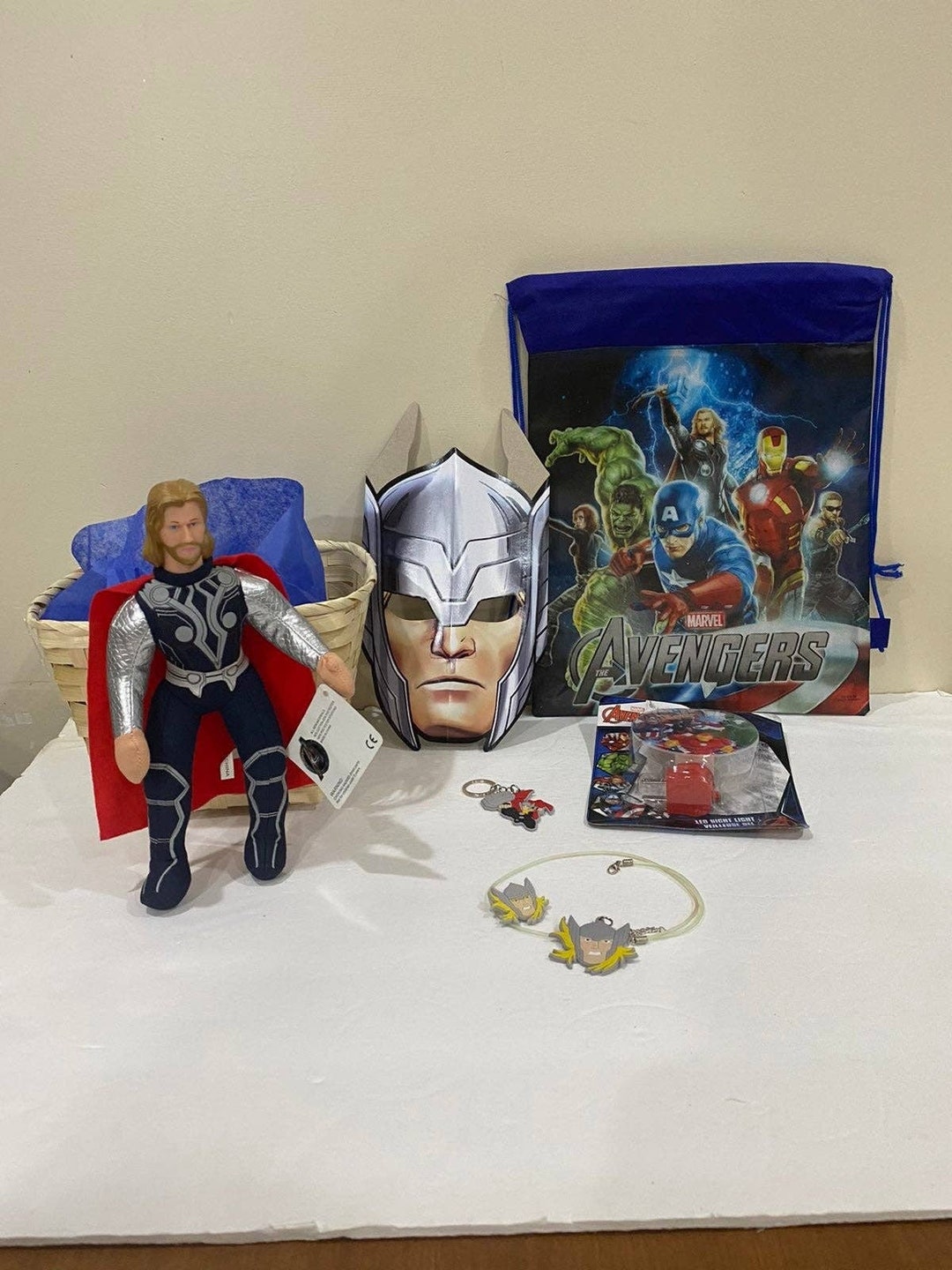 Marvel Avengers Thor Action Figure Gift Basket Night Light Toy - Etsy