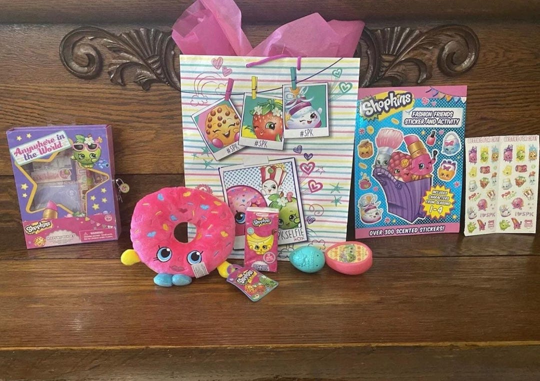 Shopkins Gift Set for Girls | Plush Toy, Surprise Eggs, Activity Book ...