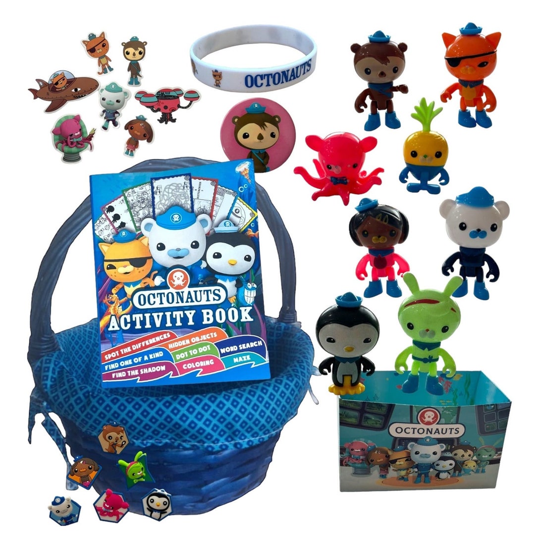 Octonauts Gift Basket, Figurine Play Set Coloring Activity Book ...