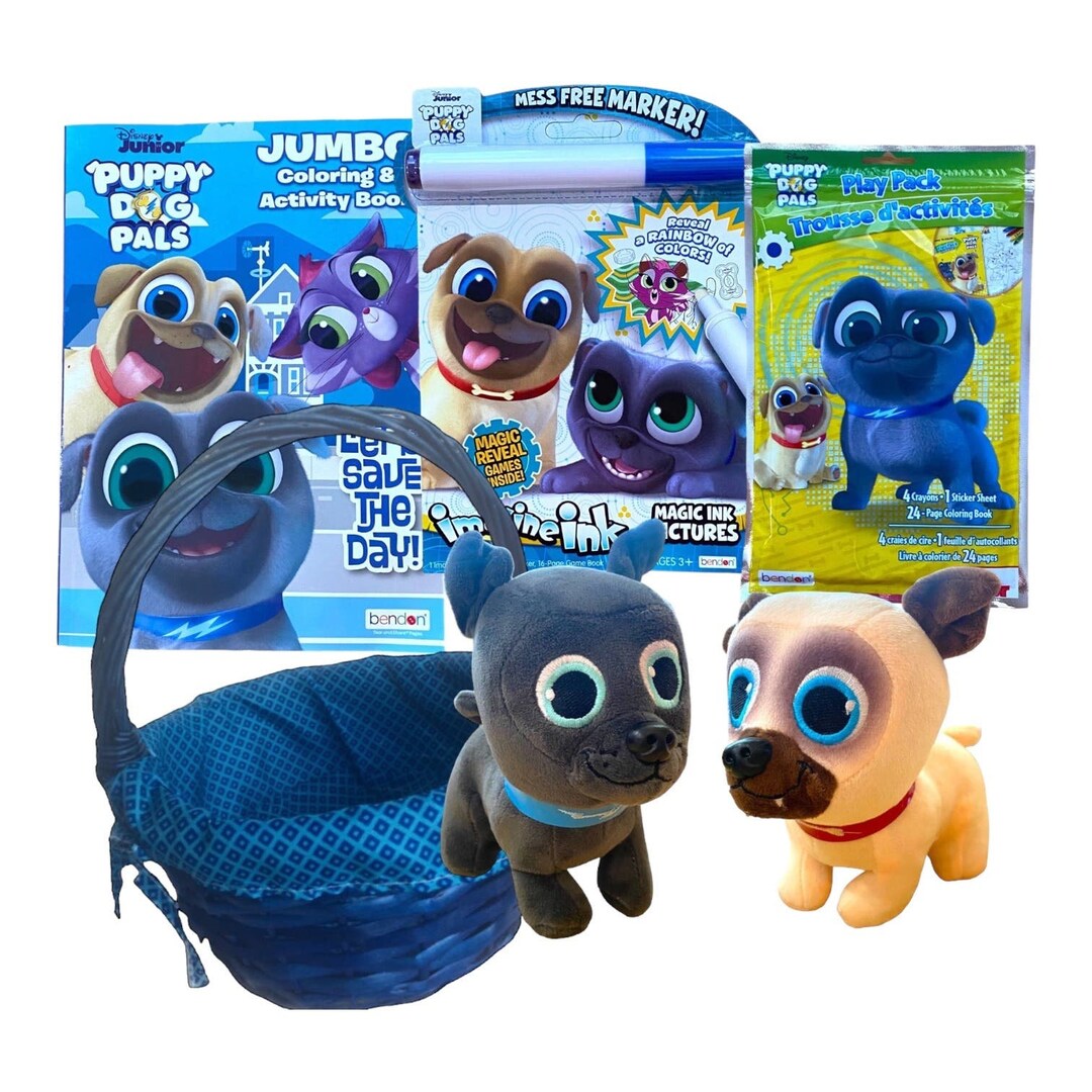 Puppy Dog Pals Easter Basket, Puppy Dog Pals Gift Set – Plush Toys ...