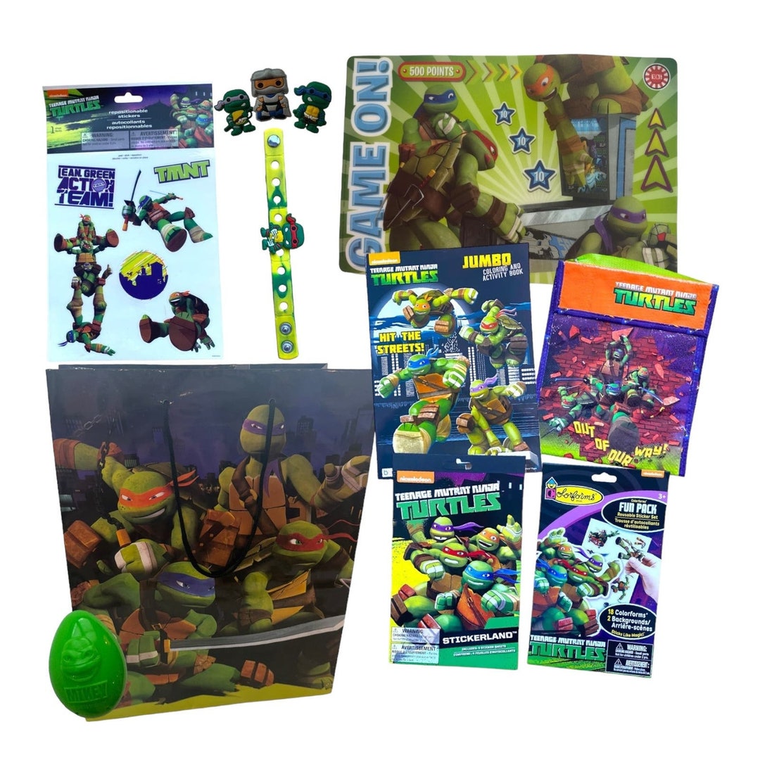 Teenage Mutant Ninja Turtles Easter Basket, TMNT Lunch Bag, Books ...