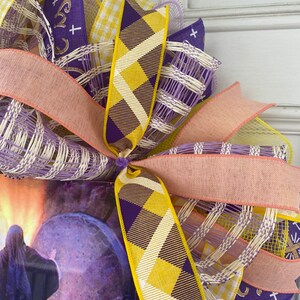 Jesus Wreath, He is Risen Ribbon Wreath, Religious Easter Wreath ...